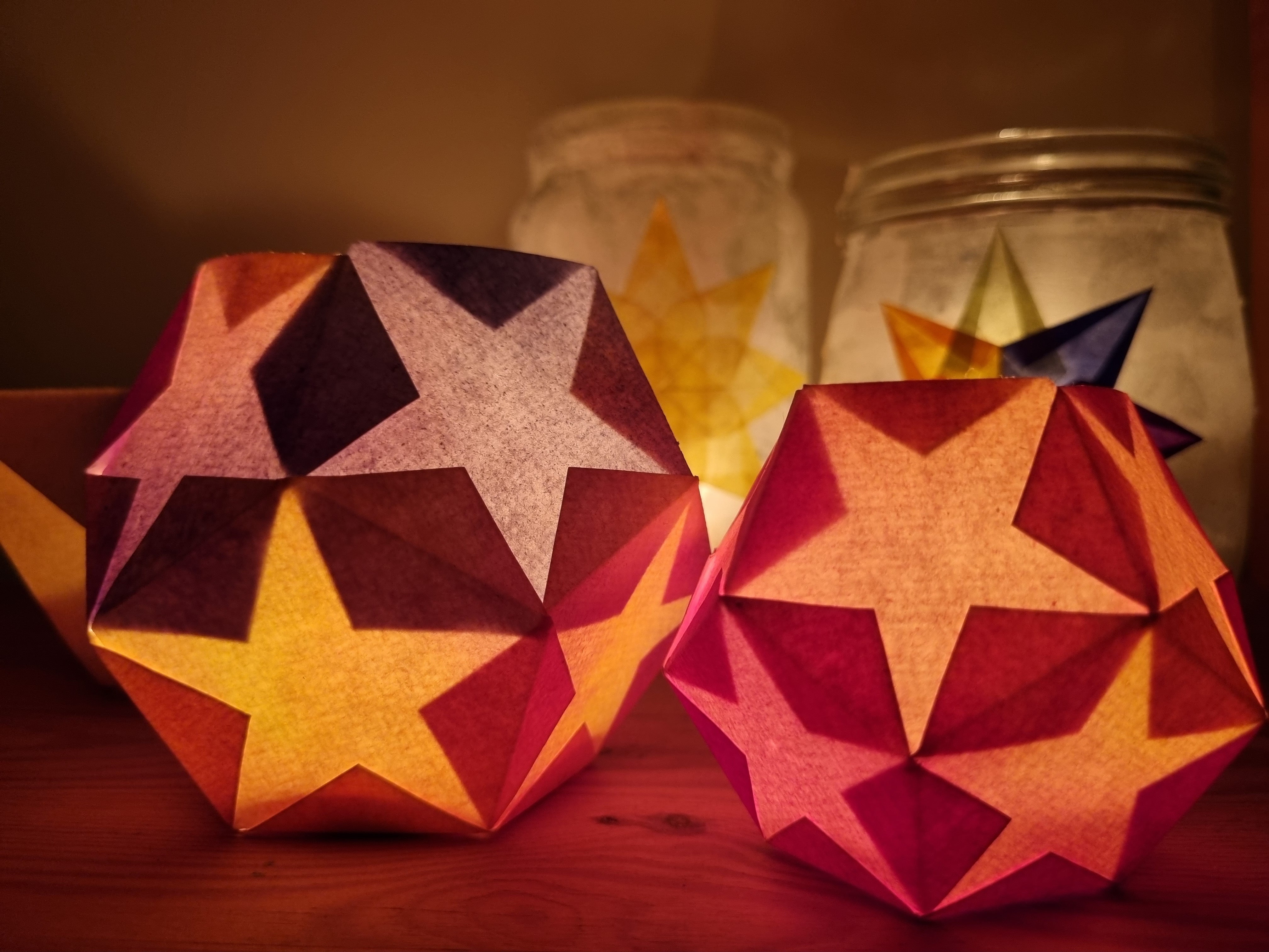 Homemade Paper Star Lantern