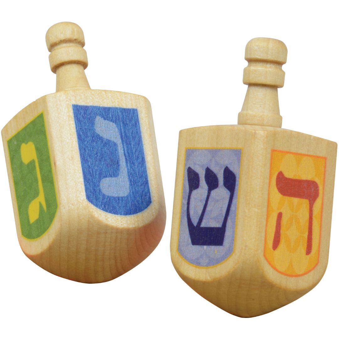 Wooden Hanukkah Dreidel | Chanukah