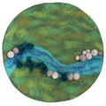 Round Felted River Play Mat