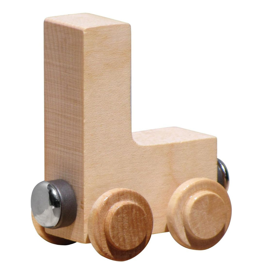 Maple Landmark Natural Clear Finish Name Train Letters