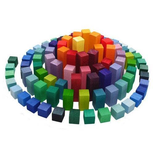 Grimms Spiel & Holz | Stepped Pyramid | Wooden Math Counting Blocks