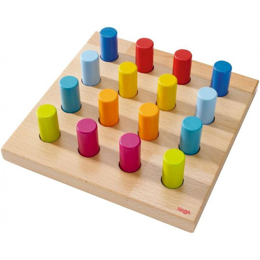 HABA Rainbow Whirls Pegging Game