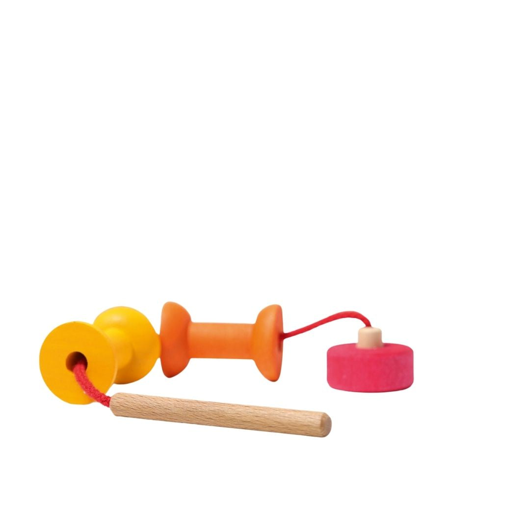 Grimm's Spiel & Holz Wooden Rainbow Threading Game