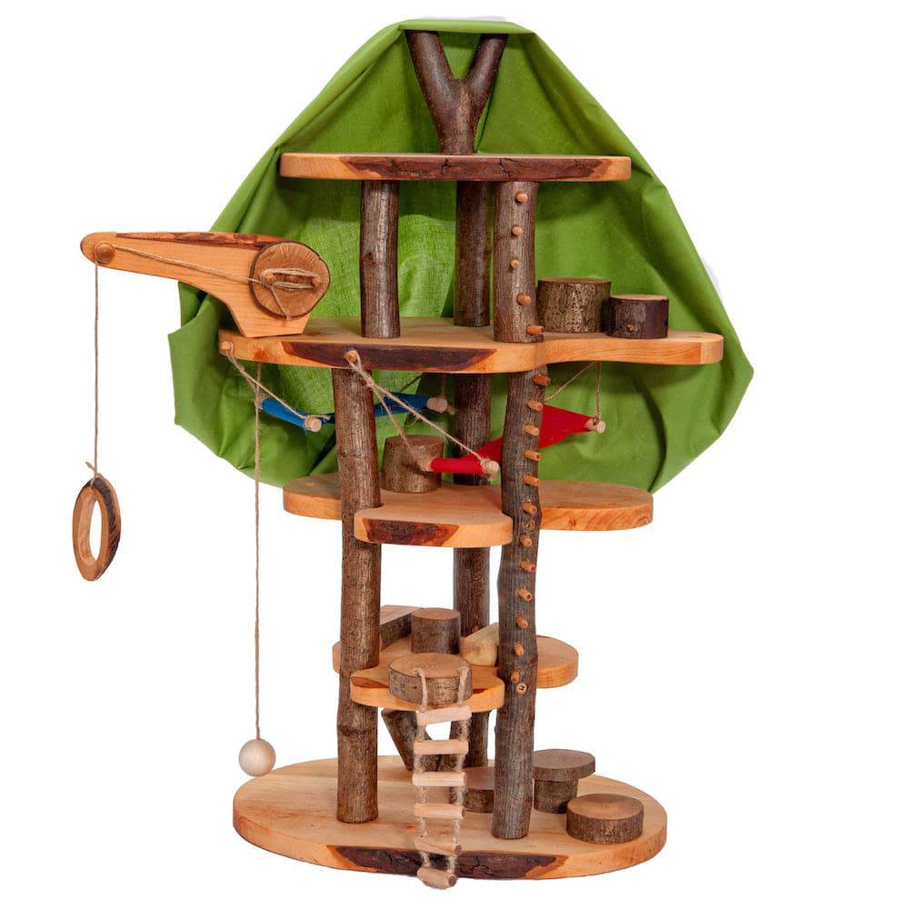 Magic Wooden Fairy Tree House Toy - Dollhouse